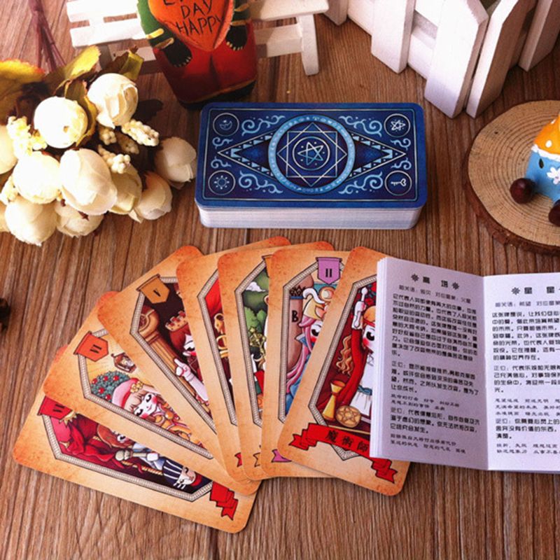 【TechHaven123】Student Tarot Cards Deck Guidebook Mysterious Divination ...