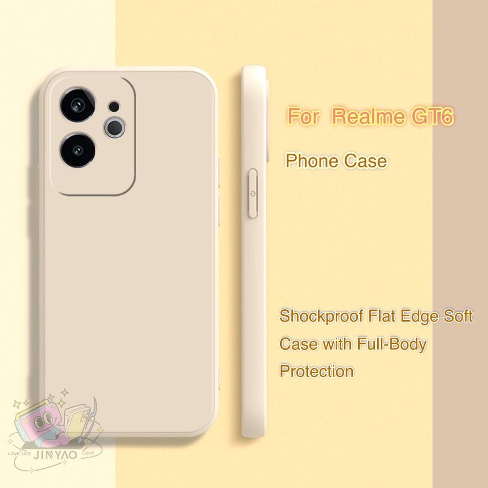 【Skimpy】For Realme GT6 Phone case Minimalist Stylish Pink Stain ...