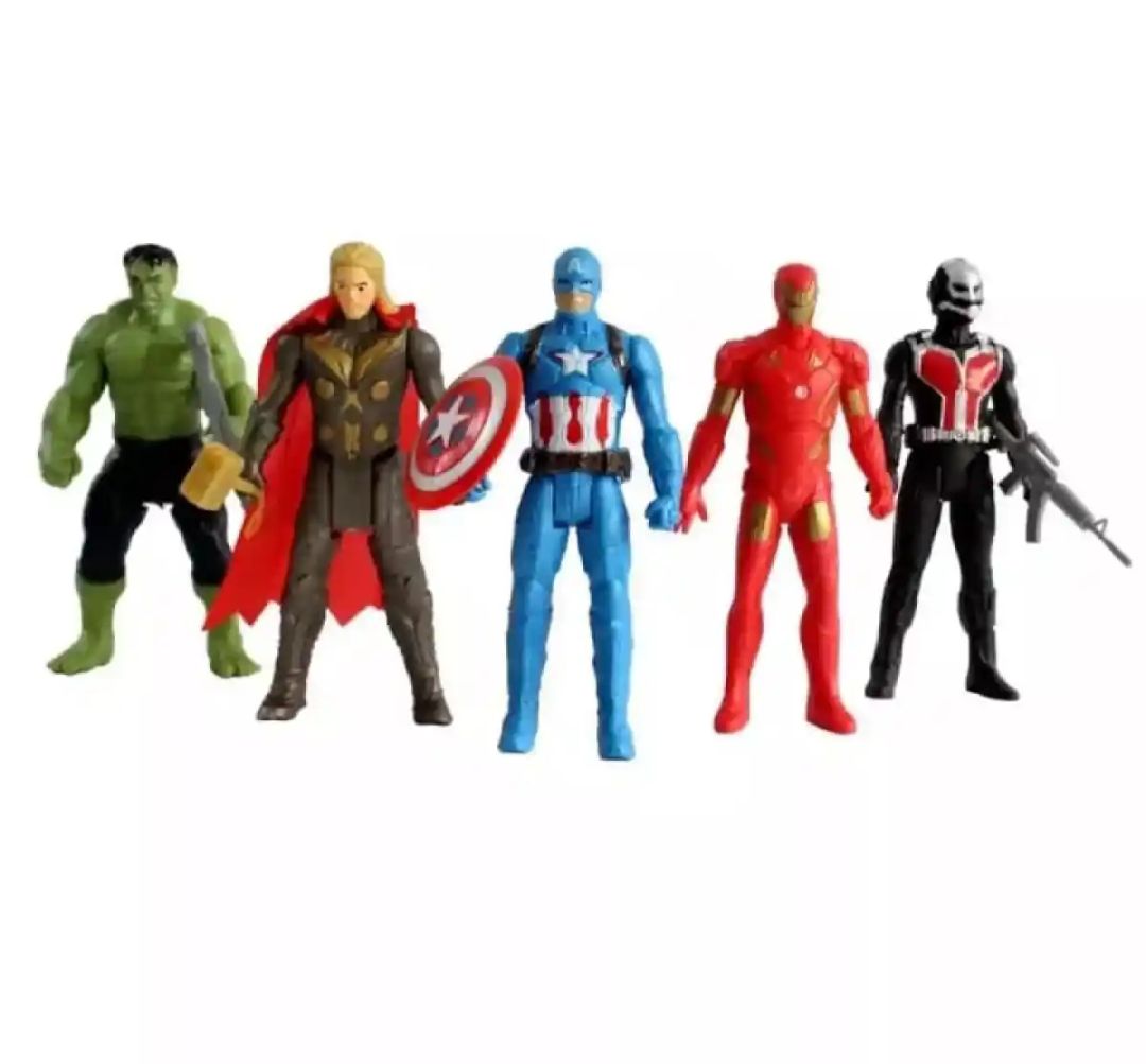 Pack of 5 Marvel Avengers Super heroes Action Figure Set With ...