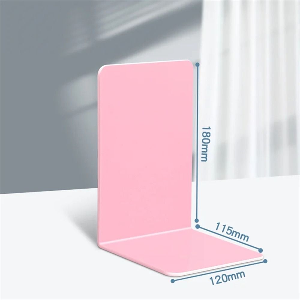 Book Holder L-shaped Desk Bookends Durable Book Stand Display Simple ...