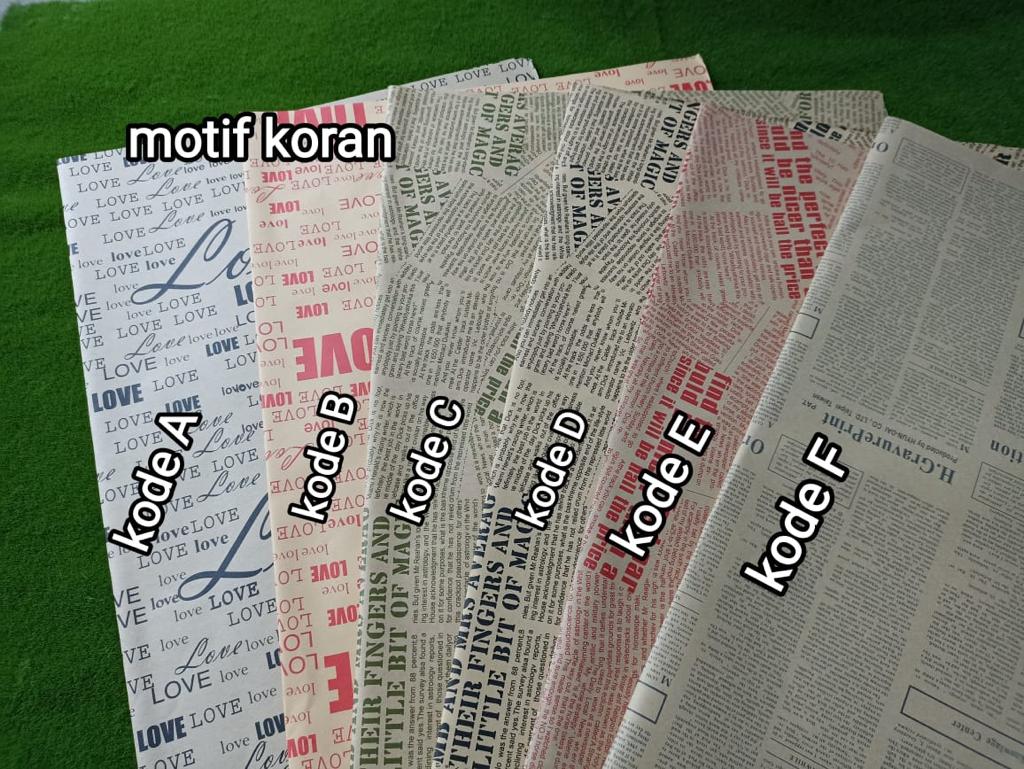 Kertas Buket Motif Koran Retro | Lazada Indonesia