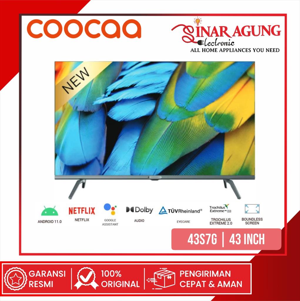 COOCAA 43S7G / 43-S7G LED SMART TV ANDROID 43 INCH - GARANSI RESM ...