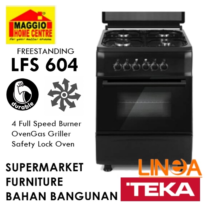 KOMPOR FREESTANDING COOKER - KOMPOR OVEN - LFS 604 B - LINEA by Teka ...