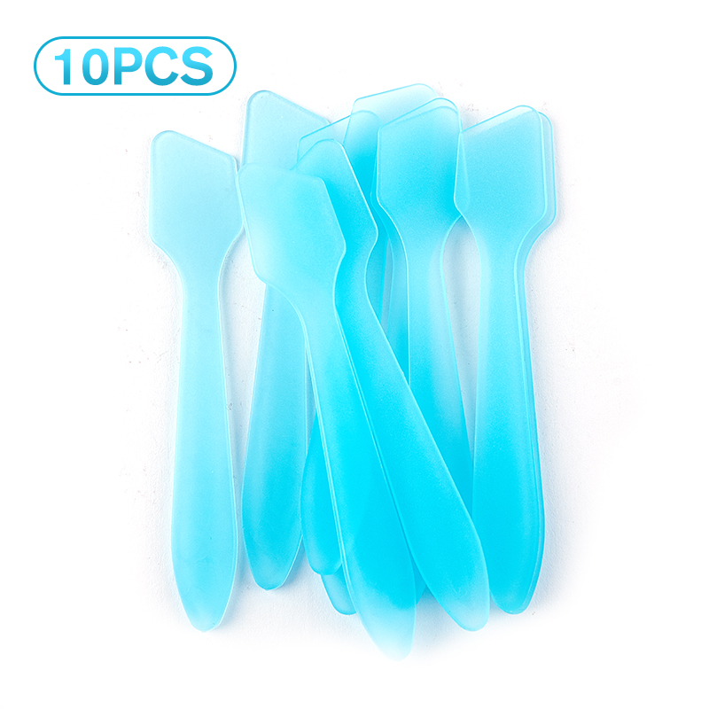 10 Pcs Mini Cosmetic Spatulas Scoop Face Cream Makeup Mask Mixed Spoon ...