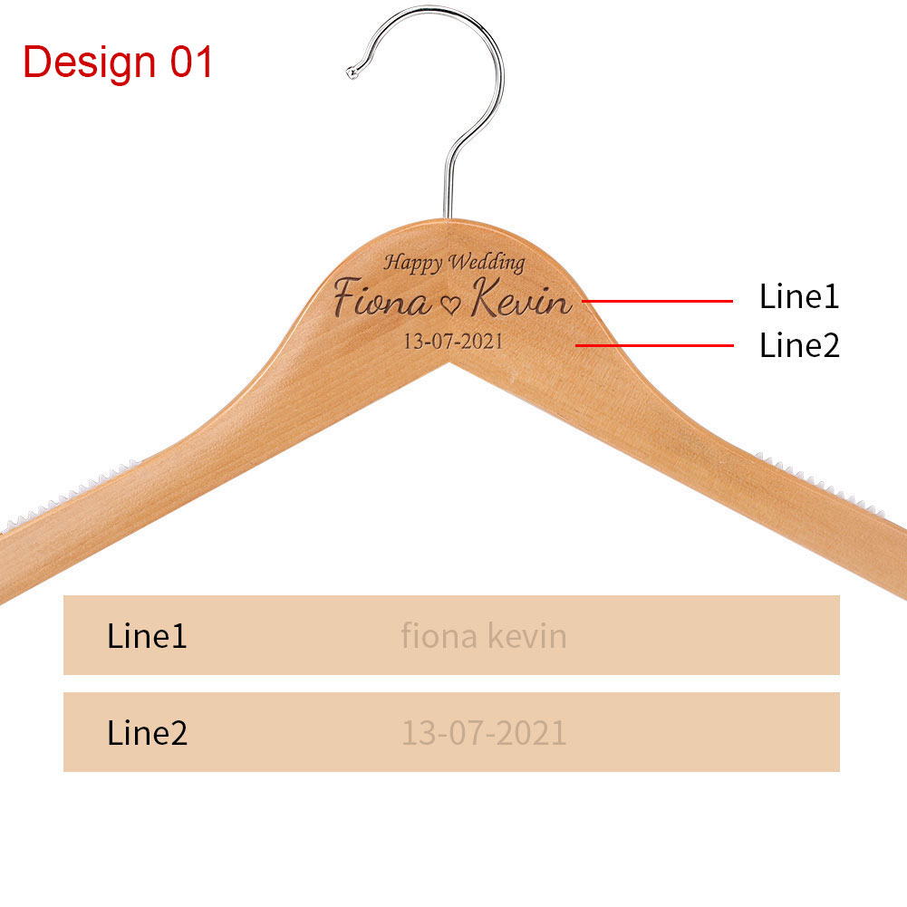 【Folio & Light】Personalized Hanger Customized 12 Design Styles Custom ...