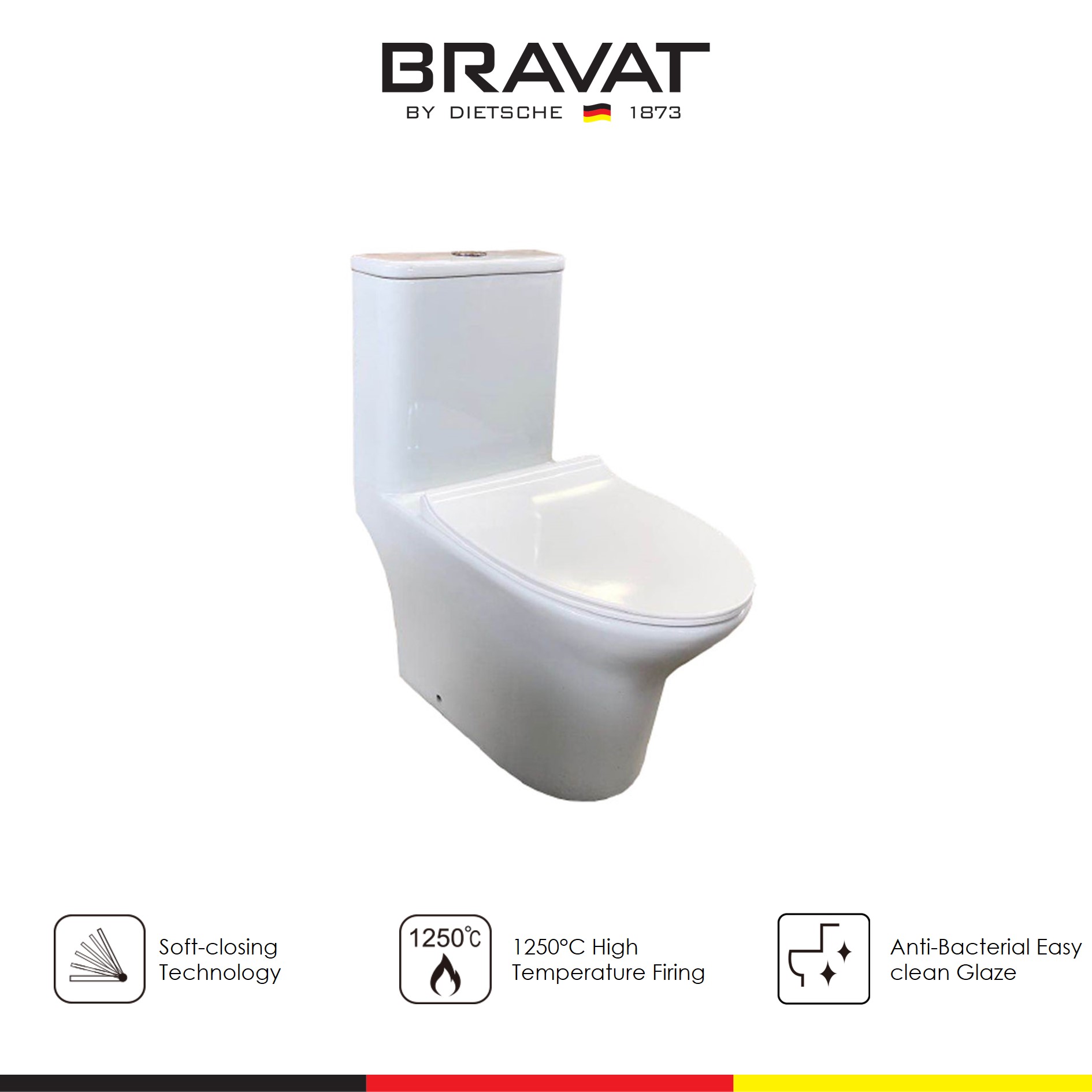 Bravat One-piece Toilet - C21226UW-2-SG2 | Lazada Singapore
