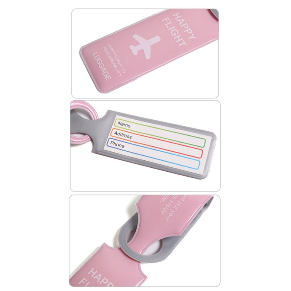 Portable Boarding Pass PVC Luggage Tag Address Label Information Card ...
