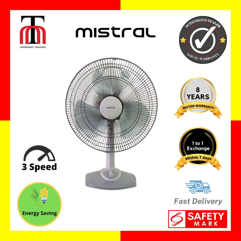Mistral MTF1617SE 16” Electric Table Fan | Lazada Singapore