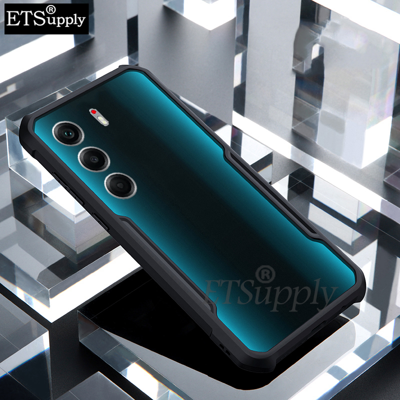 Phone case Tecno Camon 40Pro Transparent Clear Air Protector Soft Frame ...