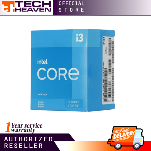 INTEL CORE I3-10105F 3.7GHZ/4C/8T/6MB/ W/O GRAPHICS/ S1200 (WITH HSF ...