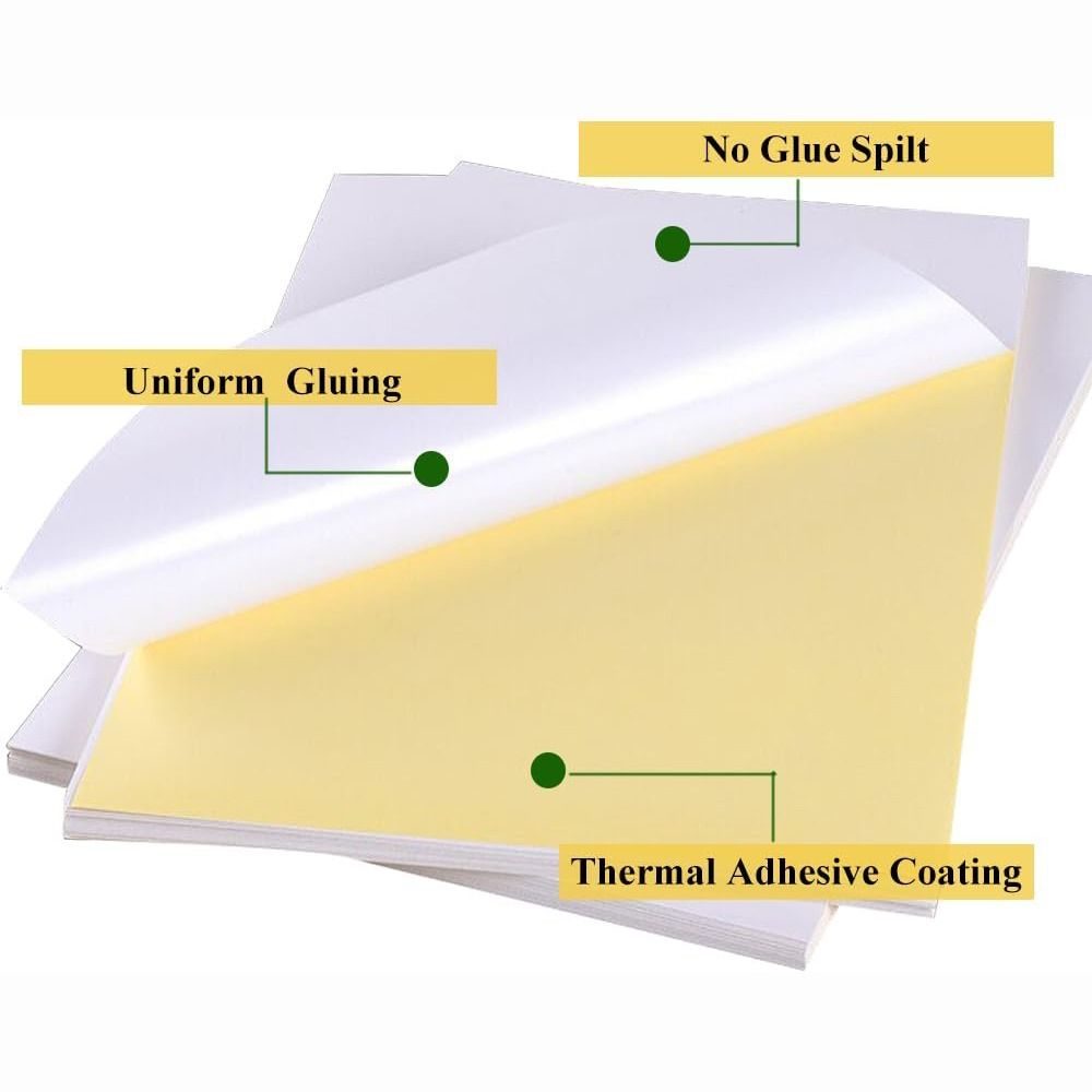 New A4 Self-Adhesive Paper Matte Glossy Surface Writable Paper Sheet ...
