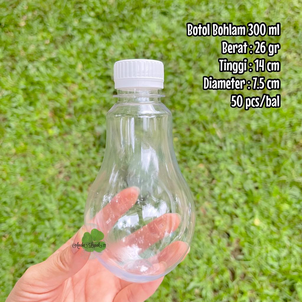 Botol bohlam 300 ml botol plastik 300 ml murah grosir | Lazada Indonesia