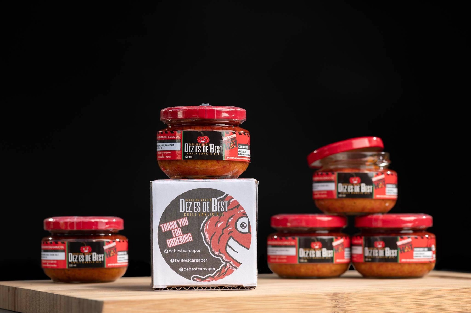 YuKids 】 Premium Carolina Reaper Chili Sauce Garlic Oil Keto Friendly ...