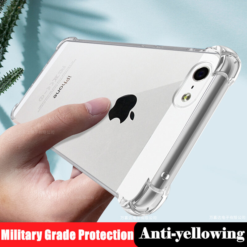 xipare for iPhone SE 2016 Shock Absorbing Ultra Clear Jelly Case Soft ...