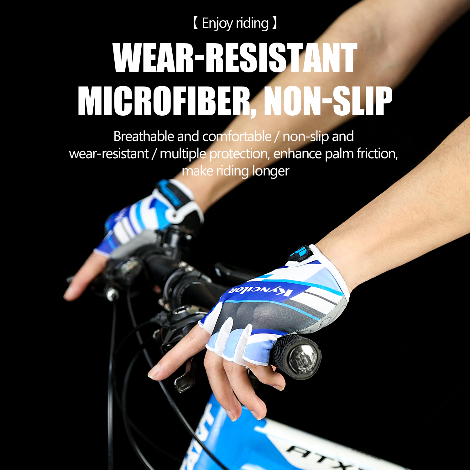 【TechGlobe】Cycling Gloves Sports Fitness Men And Women Breathable Non ...