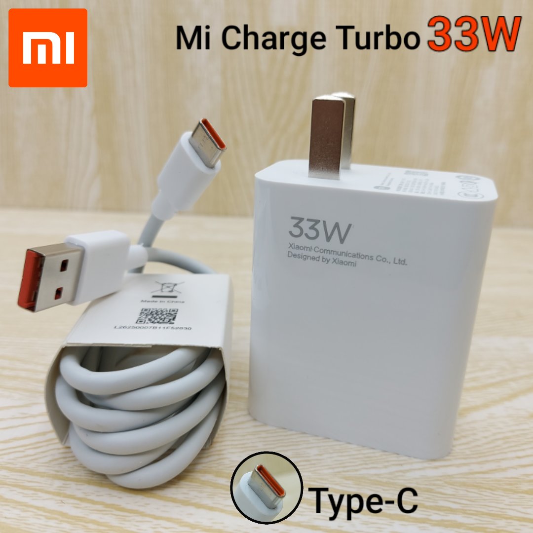 ที่ชาร์จ Redmi Note 9 Pro 33W Type-C Mi Charge Turbo หัวชาร์จ สายชาร์จ 2เมตร ชาร์จเร็ว ชาร์จไว ...