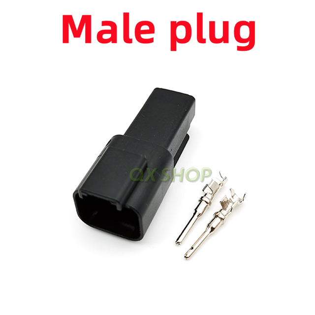 1set 2pin Plug Deutsch Dt Connector Dt06-2s/dt04-2p Waterproof ...