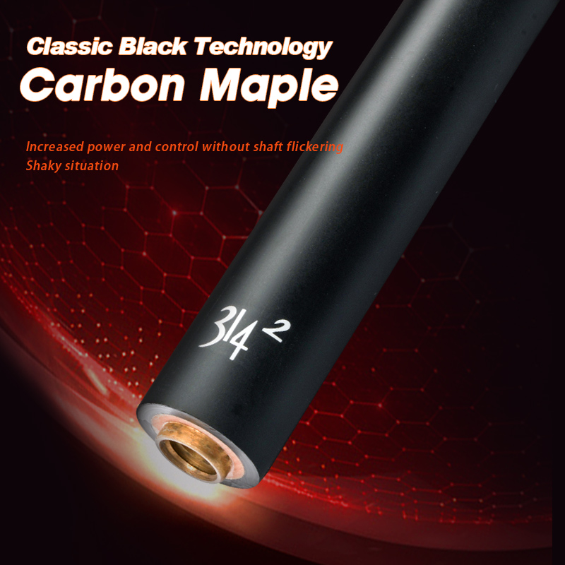 PREOAIDR 3142 King Billard Pool Cue Maple Carbon Shaft Black Technology Stick 12.5/11.8/10.8Mm ...