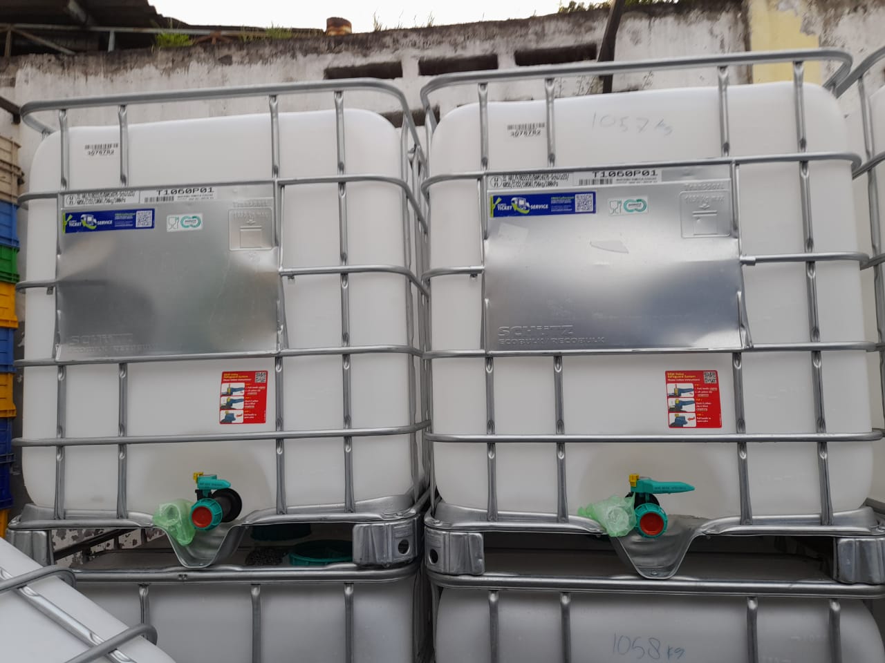 IBC TANK SCHUTZ 1000 Liter Toren Air 1000 Liter Kempu 1000 Liter ...