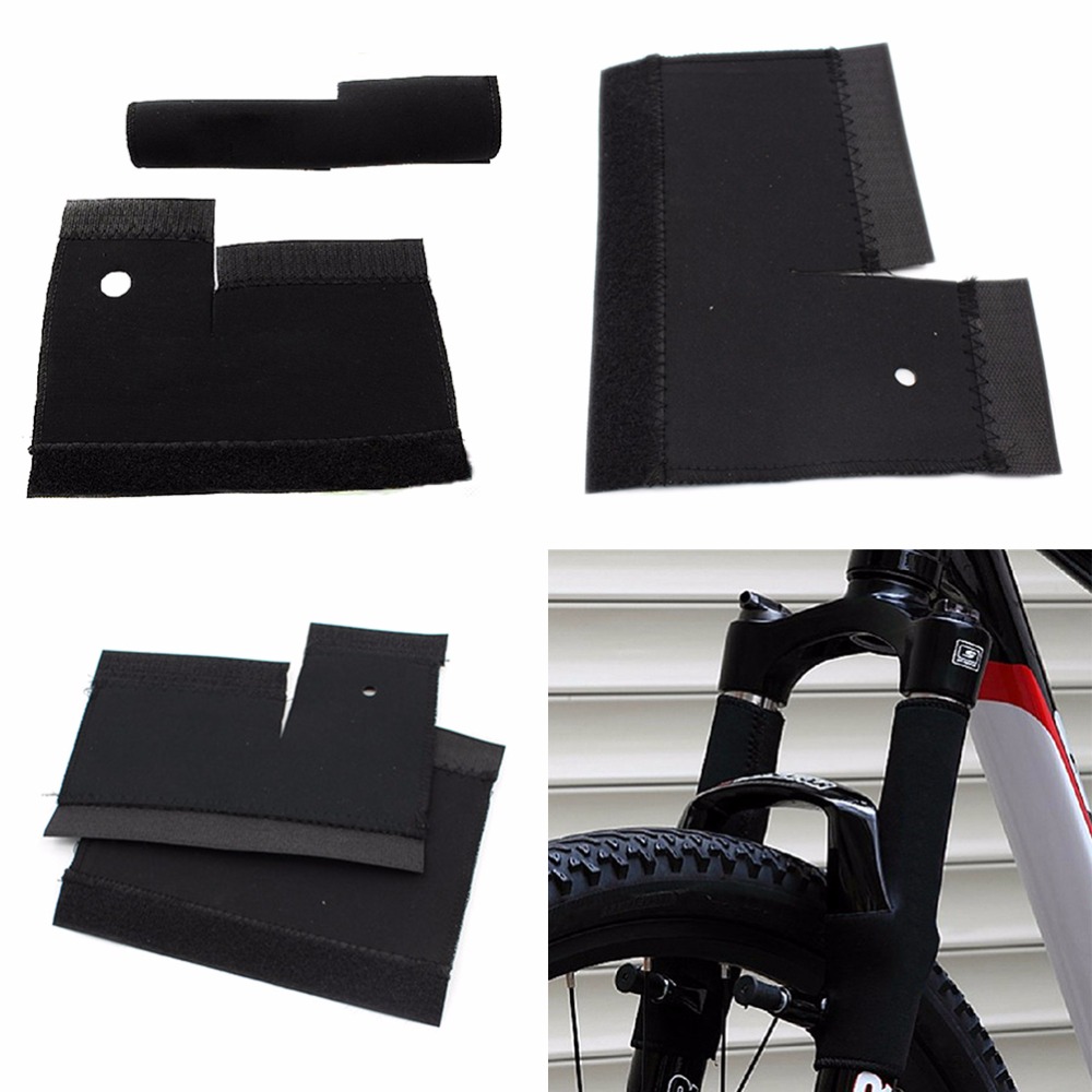 【TrendHive123】1 Pair Cycling MTB Bike Front Fork Protective Pad Guard ...