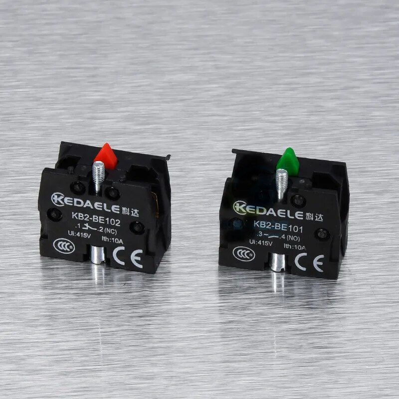10Pcs/Lot ZB2-BE101C / ZB2-BE102C Push Button Switch Contact Block ...