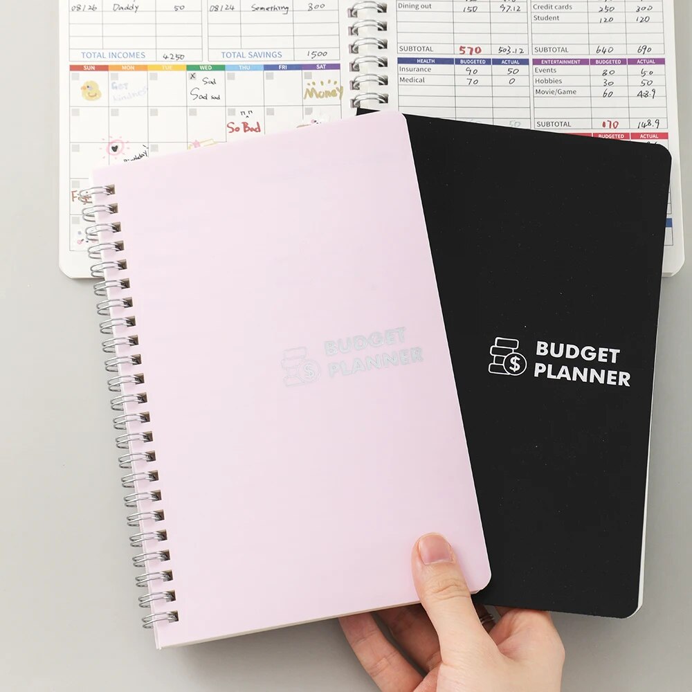 50 Sheets Budget Planner PVC Hardcover Monthly Budget Book Undated ...