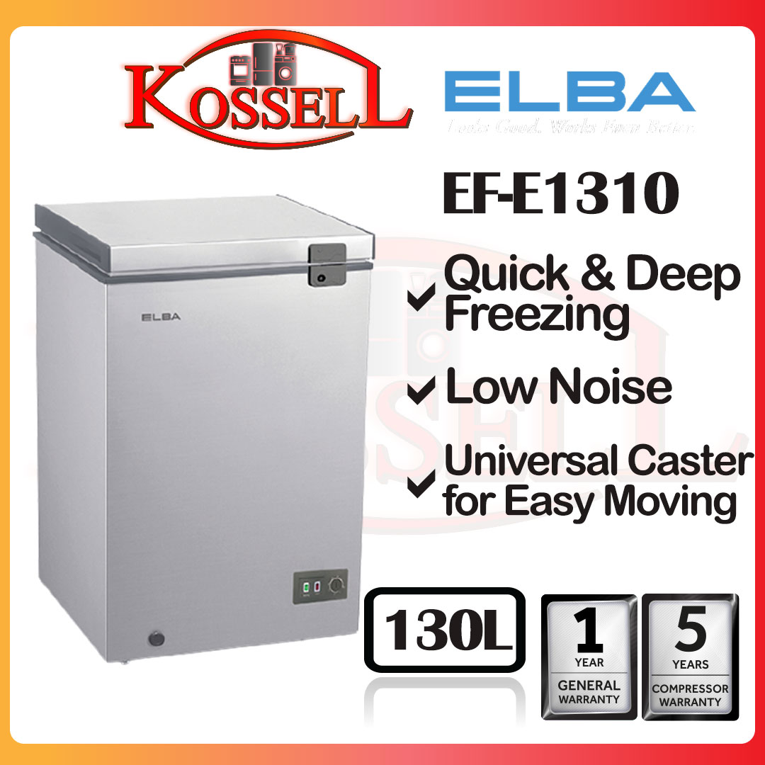 130L/260L ELBA Artico Chest Freezer Peti Sejuk Beku | Direct Cooling ...