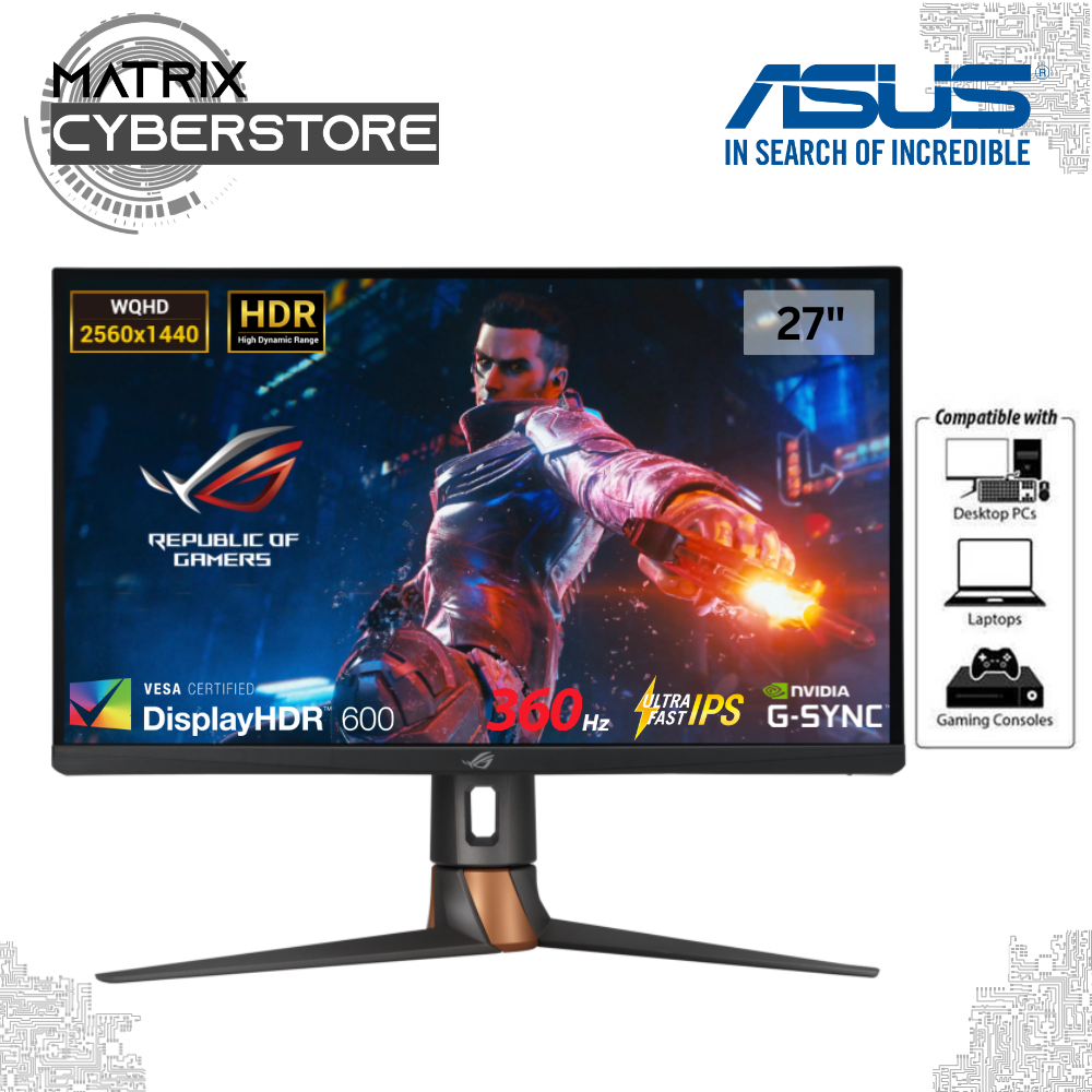 ASUS ROG Swift 360Hz PG27AQN NVIDIA® G-SYNC® esports Gaming Monitor ...