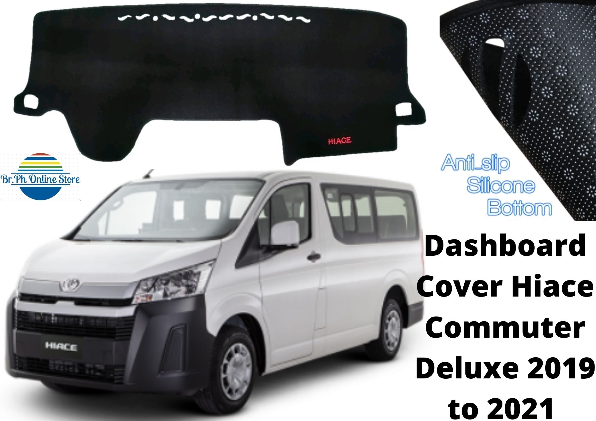 Dashboard Cover for Toyota HIACE Commuter Deluxe 2019 to 2021 ...
