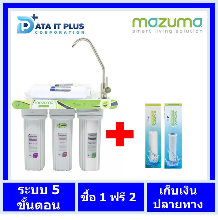 ชุดไส้กรองน้ำ 5 ขั้นตอน เครื่องกรองน้ำรุ่น mazuma รุ่น AQ-40CR ของแท้ ...