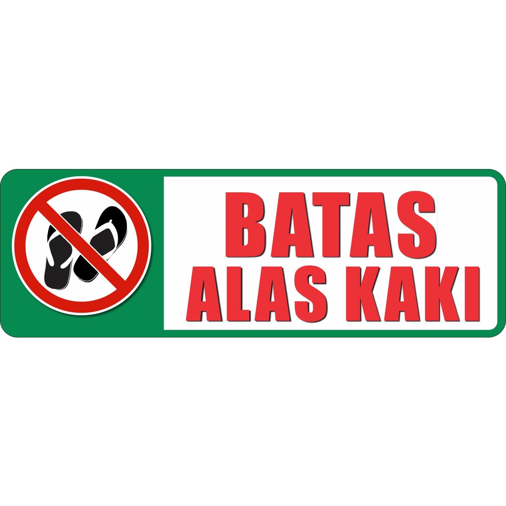 Stiker Batas Alas Kaki untuk Masjid / Musholla | Lazada Indonesia