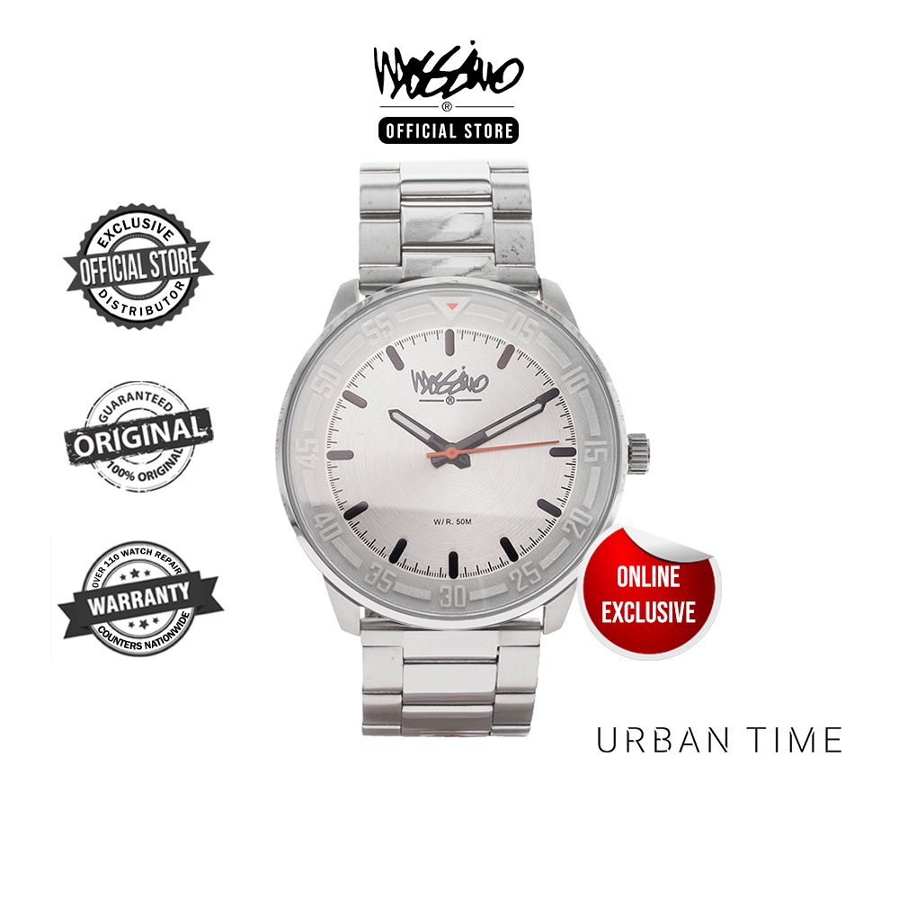 Mossimo Men Stainless Steel Strap Analog Watch MS-1721G-SSWHT | Lazada PH