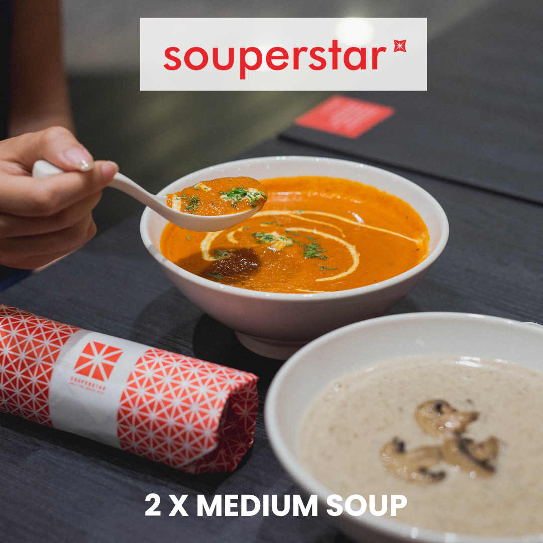 [Souperstar] 2 Medium Soup (Choose from Souper Shroomy, Creamy Tomato ...