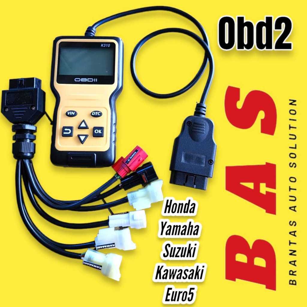 Scaner scanner obd II motor injeksi alat baca kode kerusakan motor ...