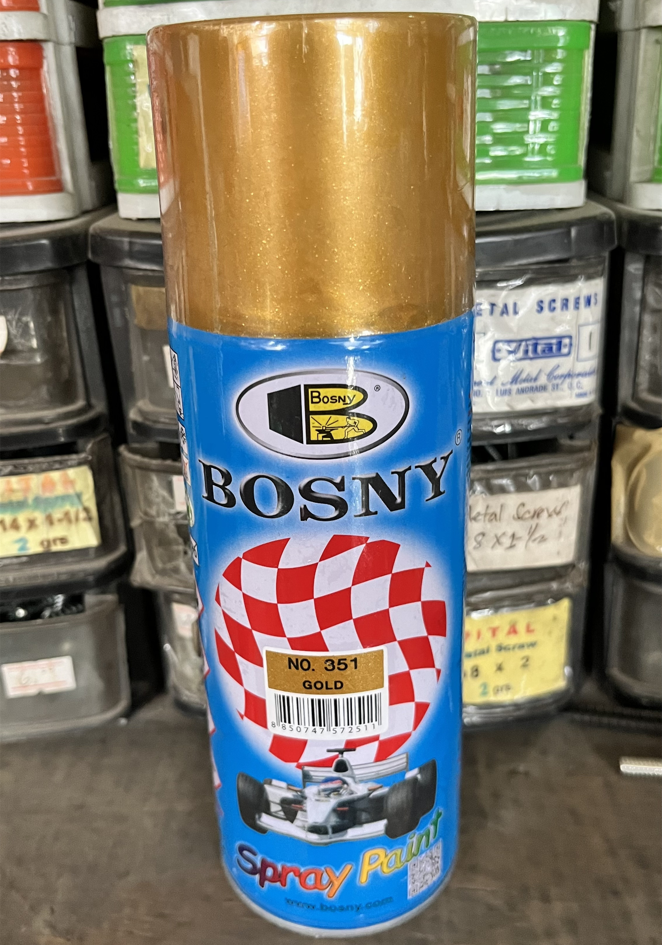 S.W Bosny Acrylic Pearl Metallic Spray Paint Metallic and Colors Candy ...