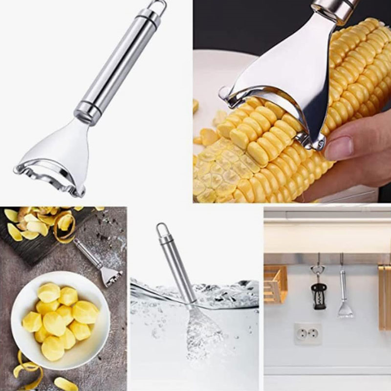 Corn Cob Stripper Peeler Remover Salad Making Cutter Easy Clean Corn ...