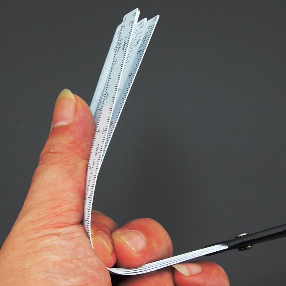 Interior Design 5 Blades Fan Shape Scale Ruler Drawing Tools ...