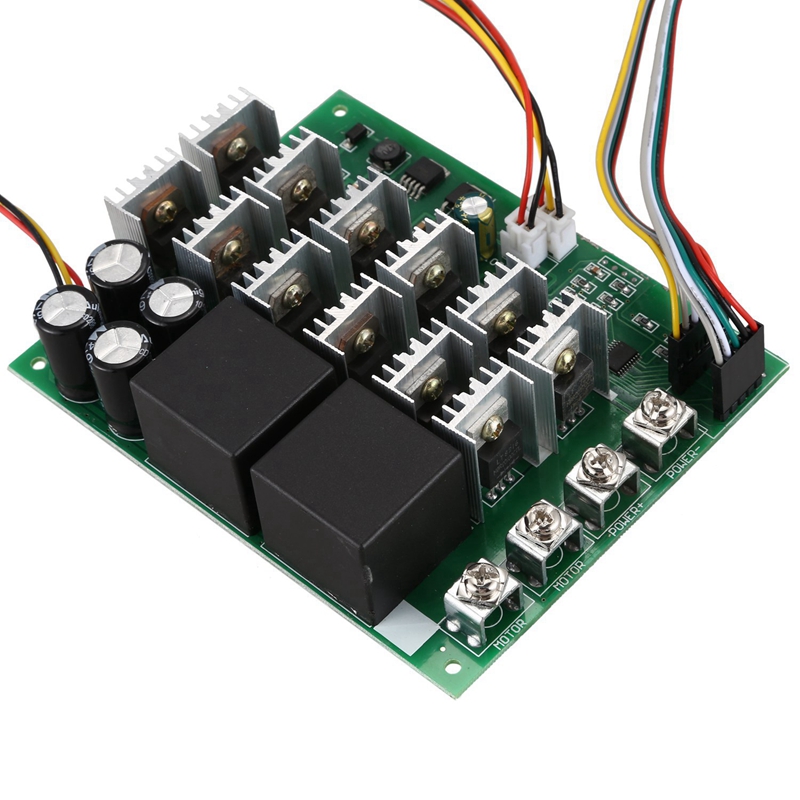 60A 10-55V Digital Display PWM Speed Controller Module Forward Reversal ...