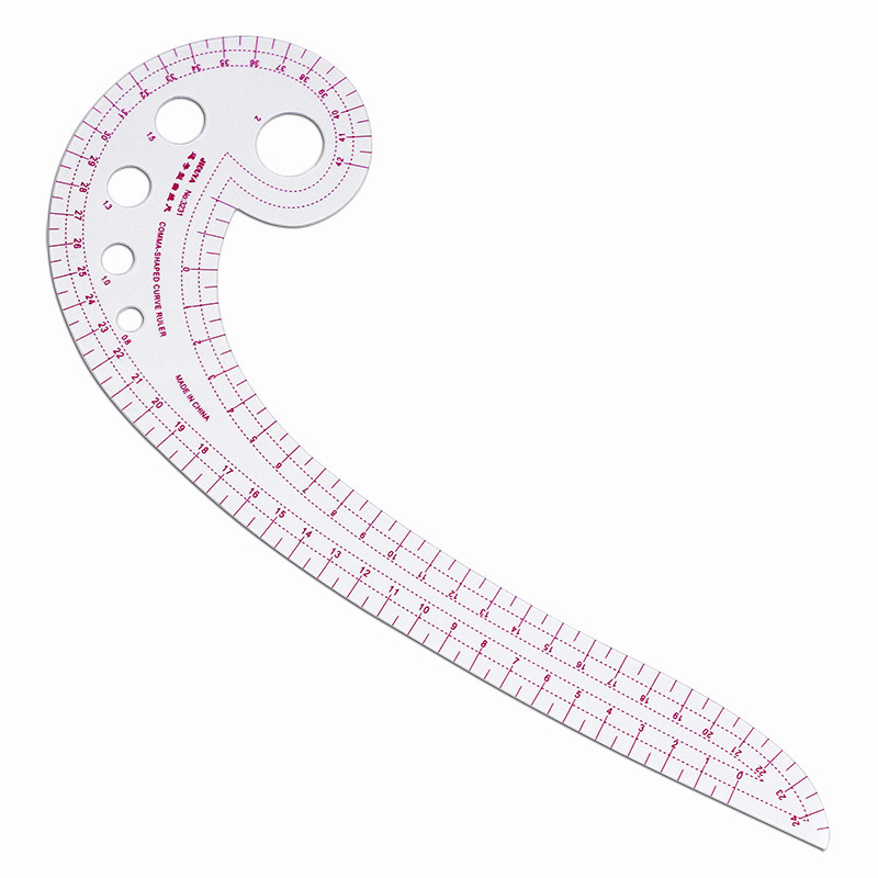 【EliteEssence123】1 Pc Long Comma Shaped Transparent French Curve Ruler ...