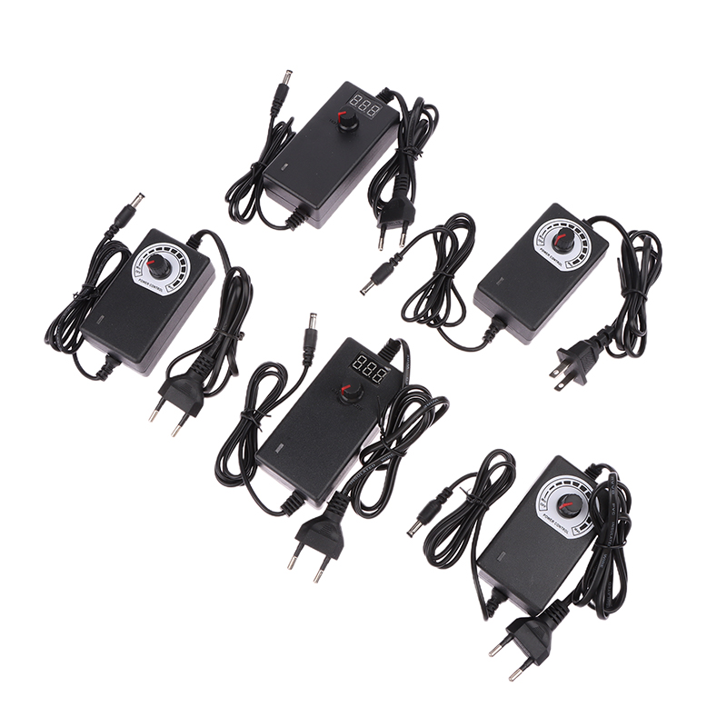 Adjustable 3V 9V 12V 24V 1A 2A Universal AC/DC Adapter Display Screen ...
