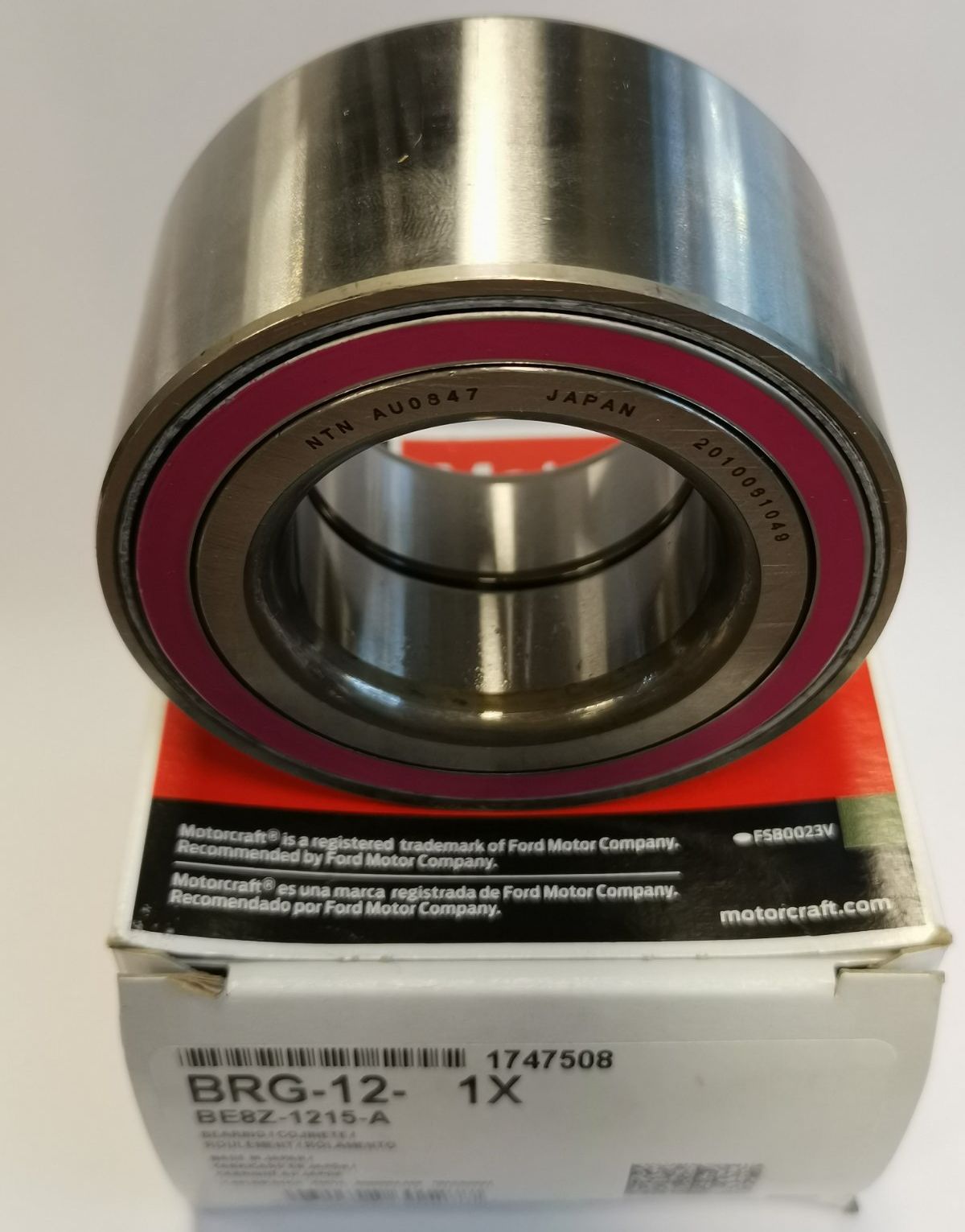 FORD Motorcraft Hub Bearing ( FRONT ) for Ford Fiesta PN# BE8Z1215A ...