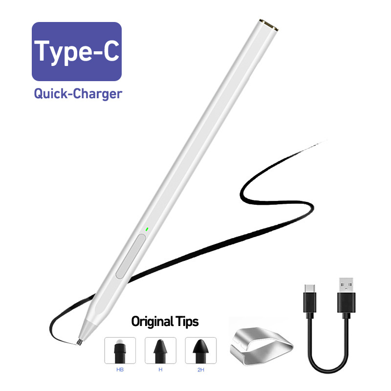 Uogic Stylus Pen Pencil Type-C For Surface Pro 9 8 3/4/5/6/7 X ...
