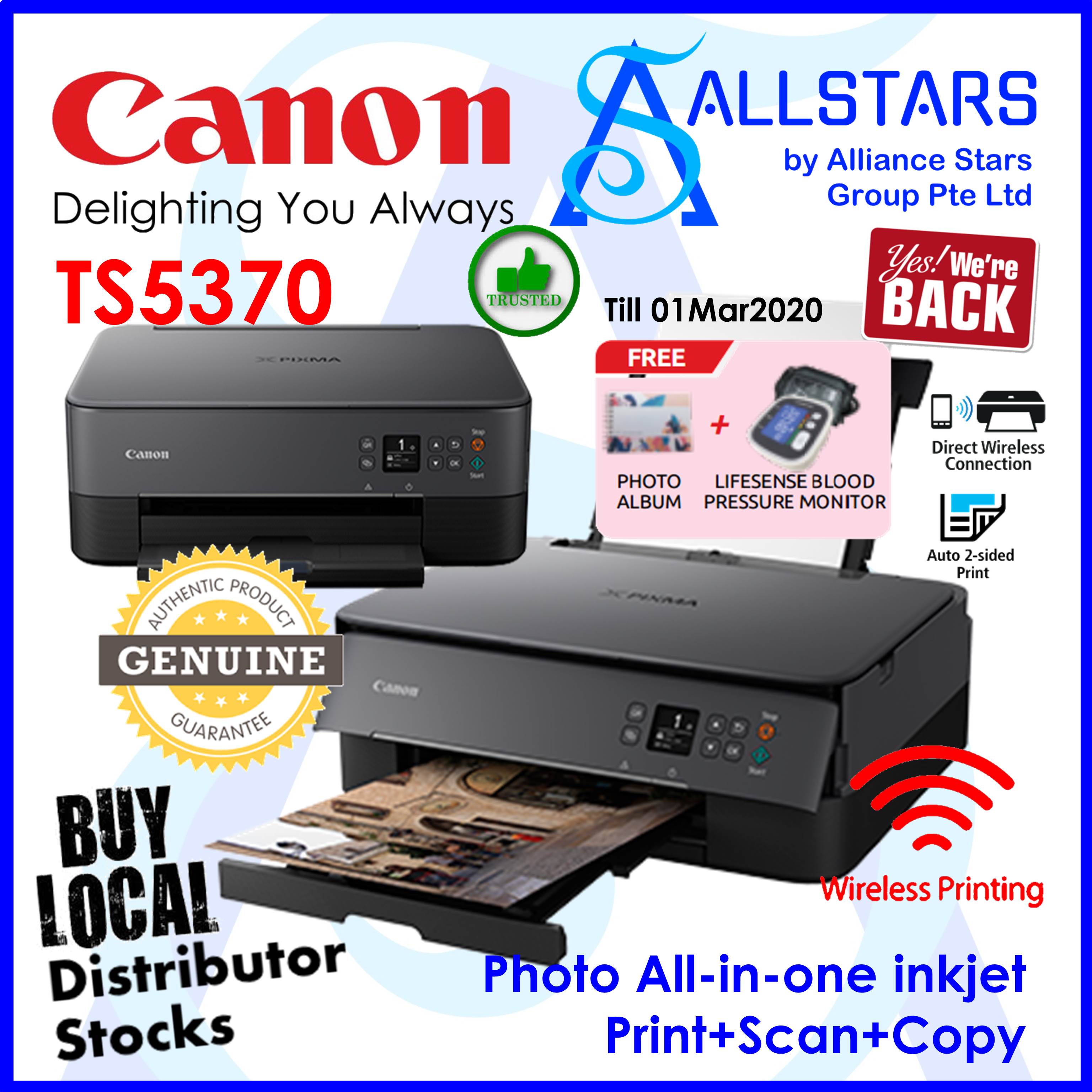 (ALLSTARS : We are Back Promo) CANON TS5370 / TS5370a Compact Wireless ...