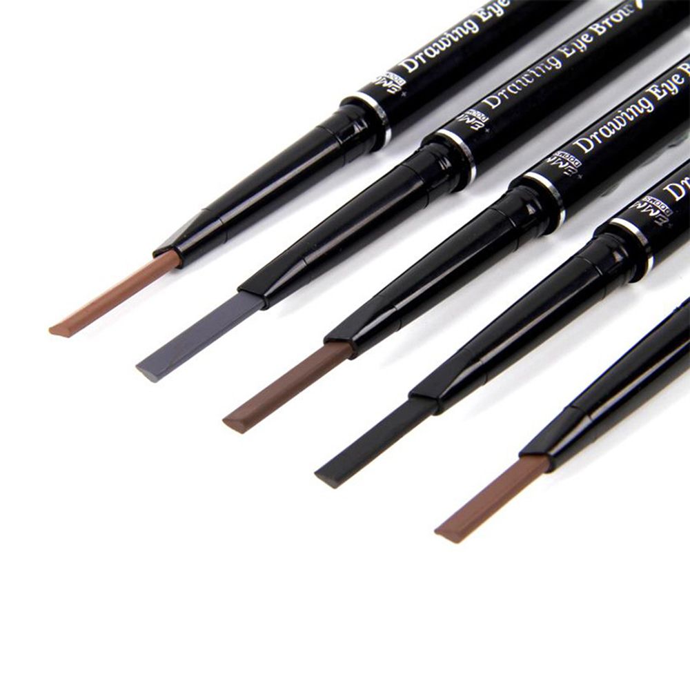 5 Color Waterproof Double Ended Eyebrow Pencil Long Lasting No Blooming ...