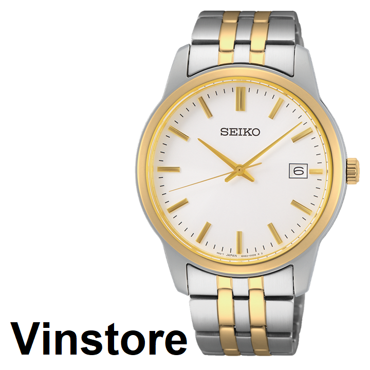 [Vinstore] Seiko SUR402 Classic Analog Two Tone Stainless Steel Strap ...