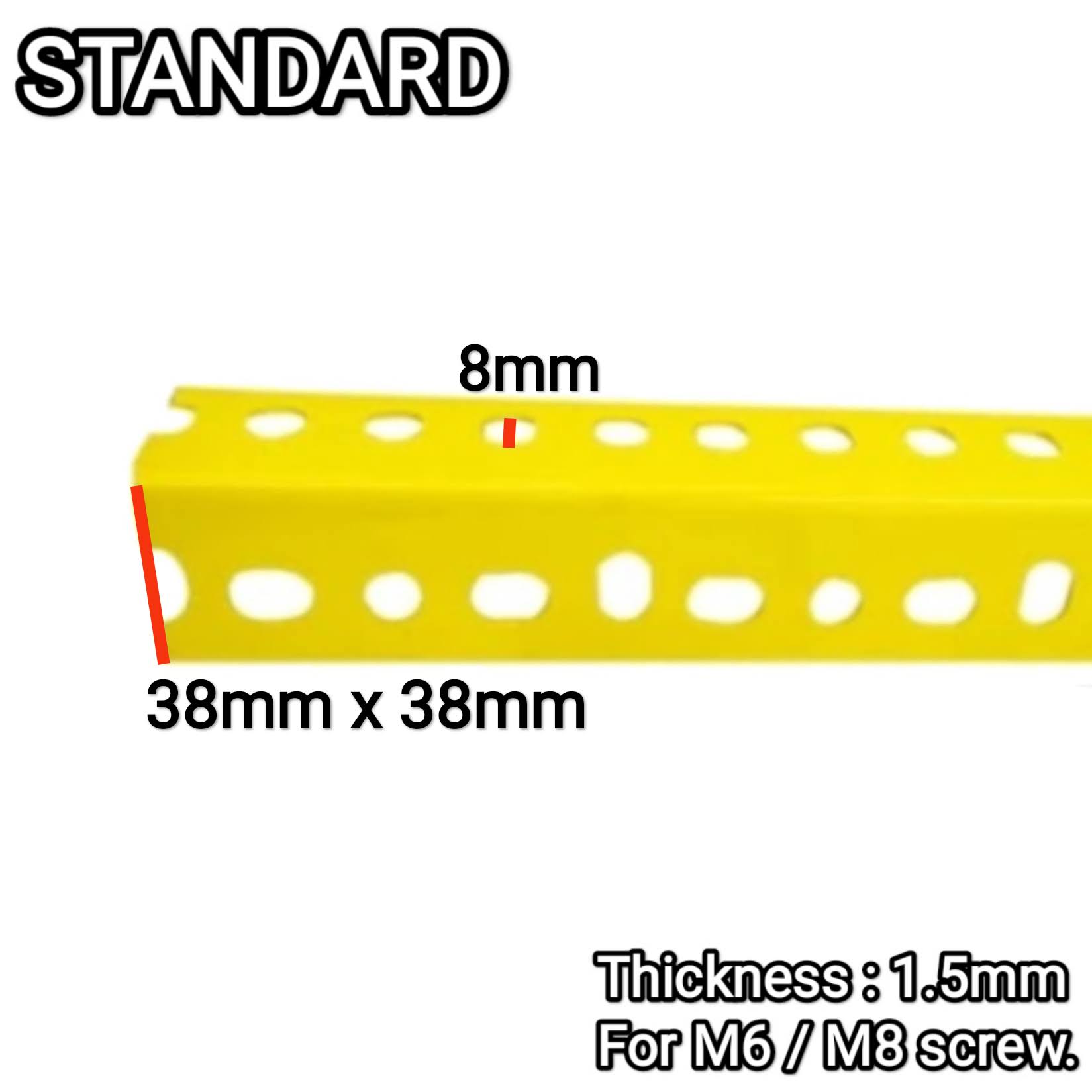 Besi Angle Rak / Slotted Angle Bar / Rack / Shelf / DIY (All Size) | Lazada