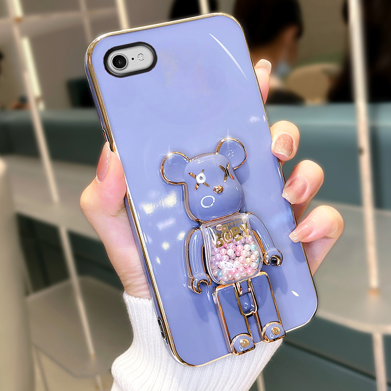 Phone cover iPhone 16E Back case Soft Electroplated Quicksand Hourglass ...