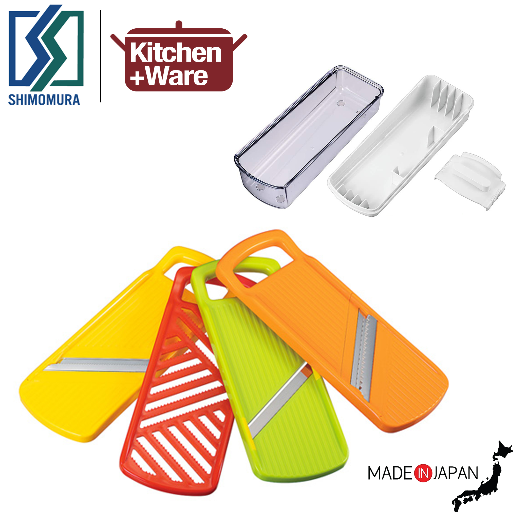 [Japan]Shimomura Fru Vege Vegetable Cutter Set / Basic Kitchen Cutter ...