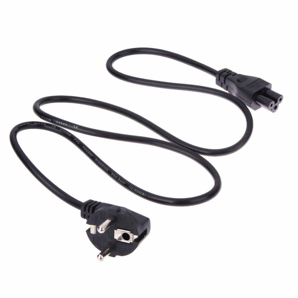 【VogueVenture】1m EU Plug 3 Prong 2 Pin AC Laptop Power Cord Adapter ...