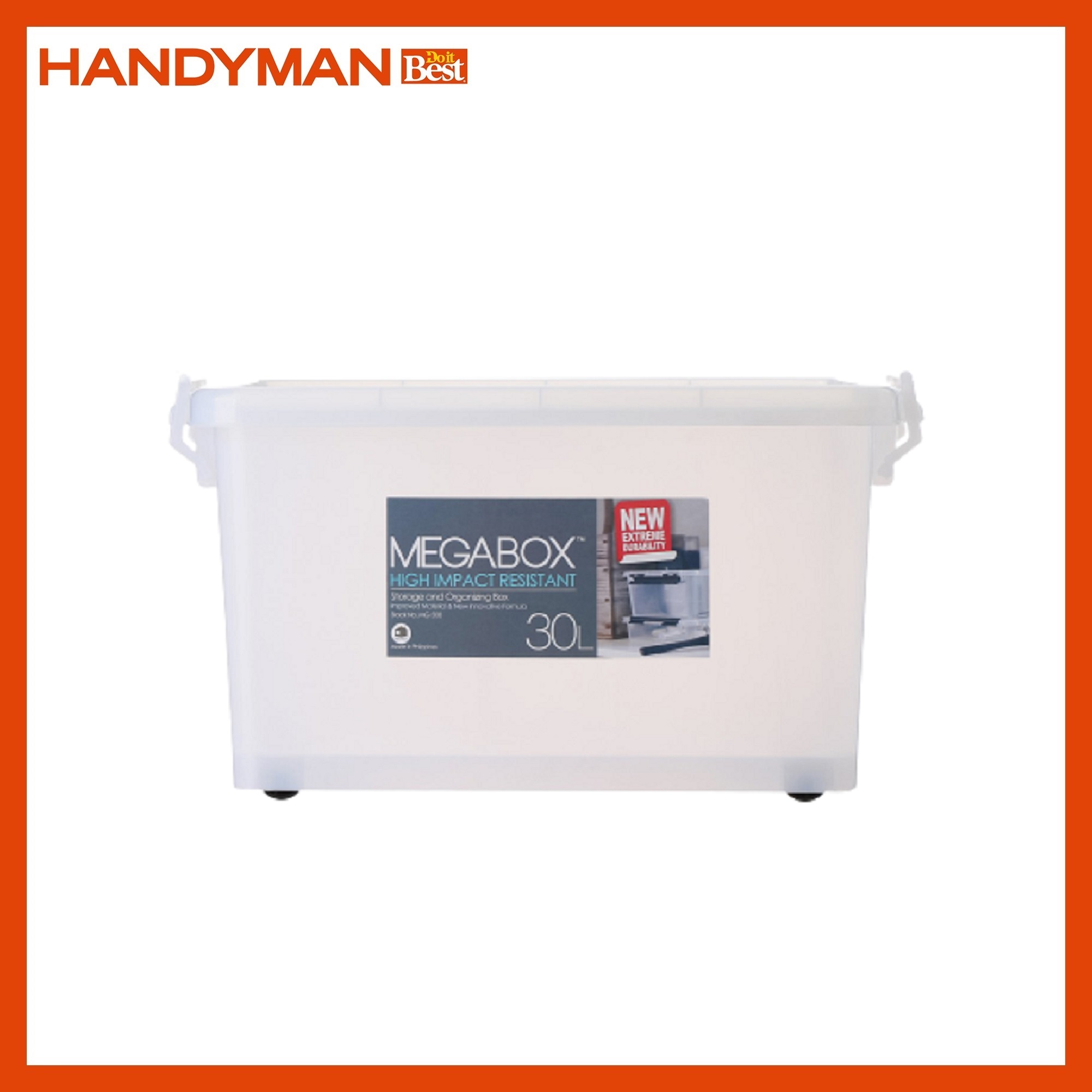 Megabox MG-500 High Impact 30L Storage Box Clear | Lazada PH